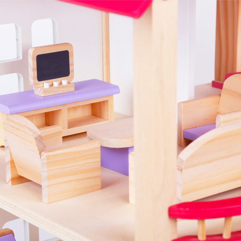 New design assembly wooden toy house