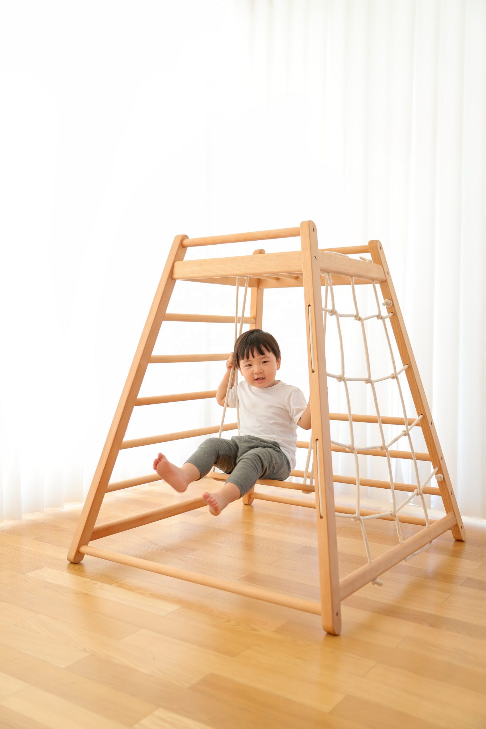 Playground climbing rope wooden climbing toy